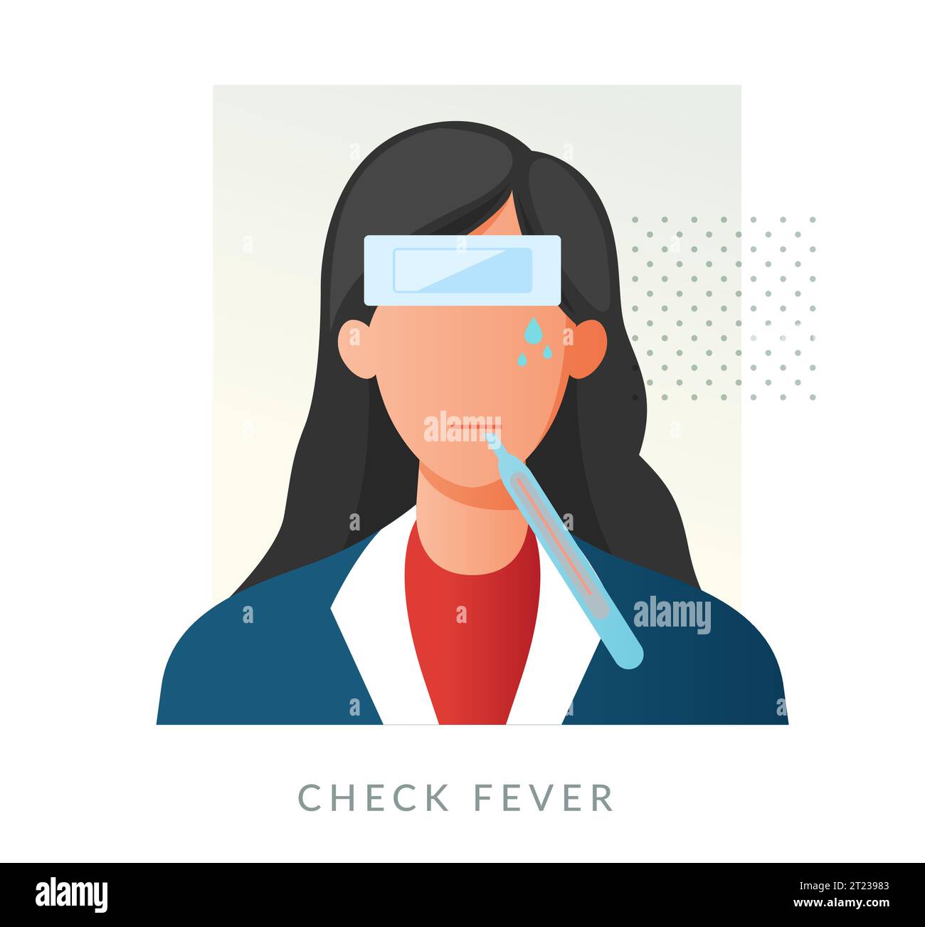 Hot forehead Stock Vector Images - Alamy