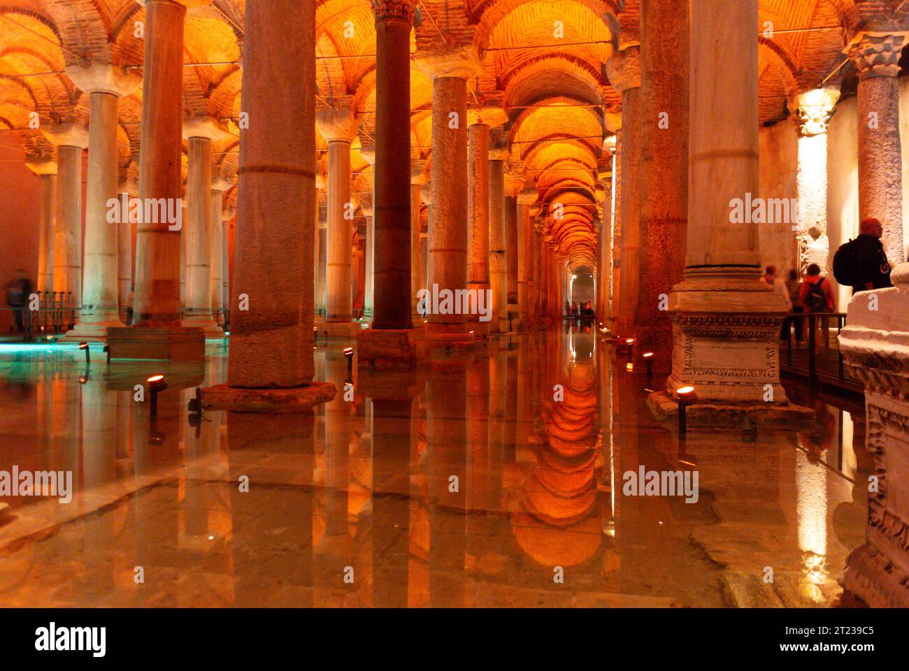 Istanbul, Turkey, The Basilica Cistern, or Cisterna Basilica is the ...