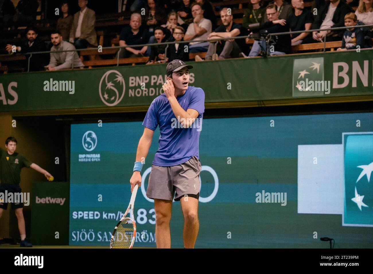 Stockholm, Sweden. 16th Oct, 2023. Stockholm, Kungliga tennishallen ...