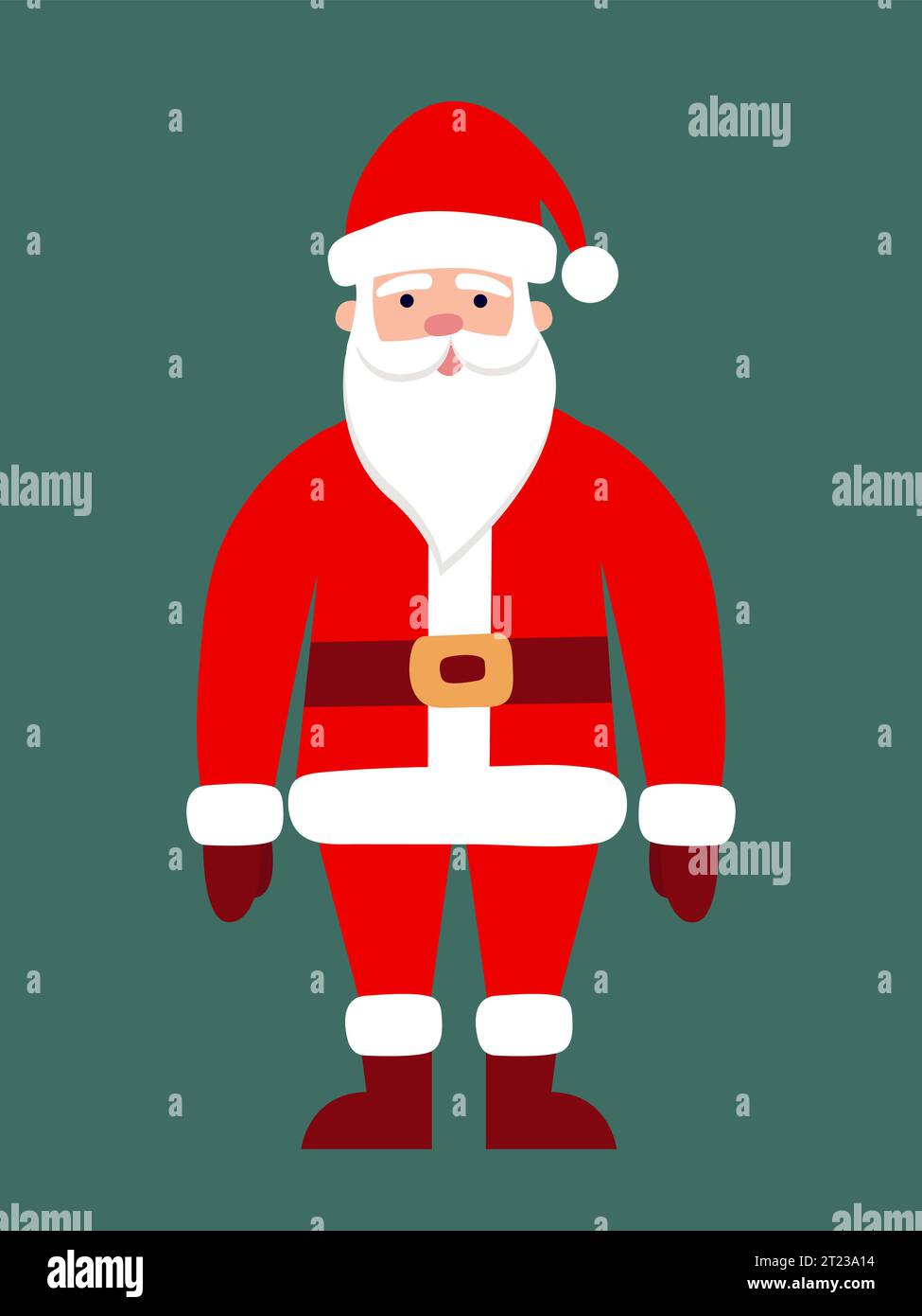 Santa full body Stock Vector Images - Alamy