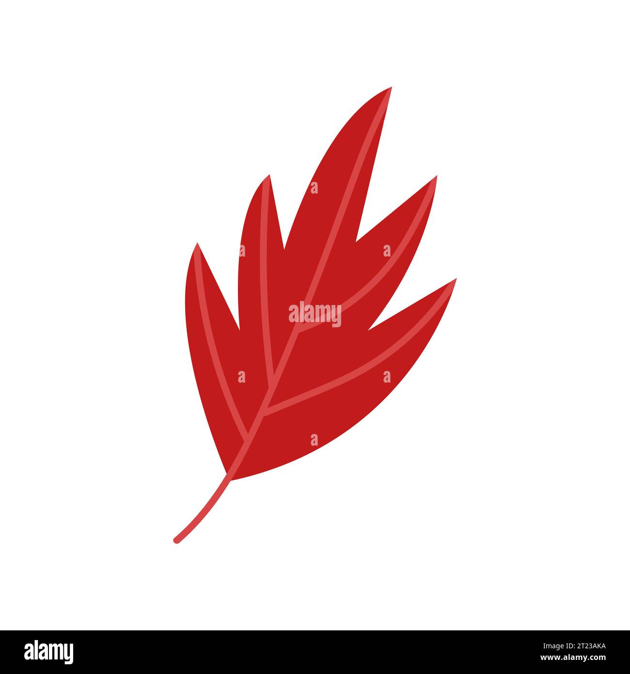 Red autumn leaf cartoon vector clipart Stock Vector Image & Art - Alamy
