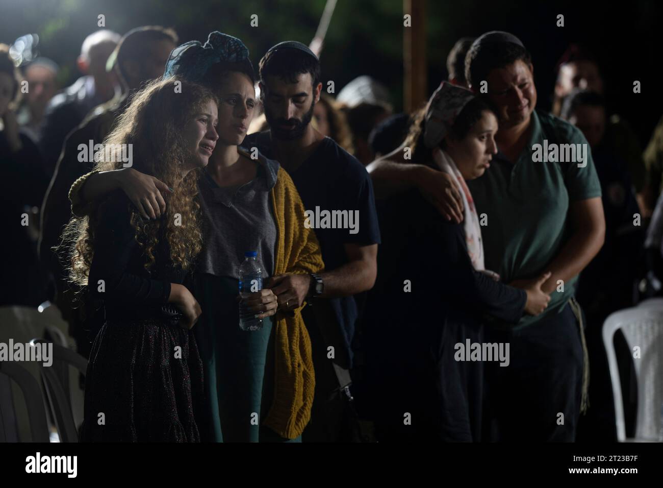 Mourners attend the funeral of Israeli soldier Amitai Zvim, killed by ...