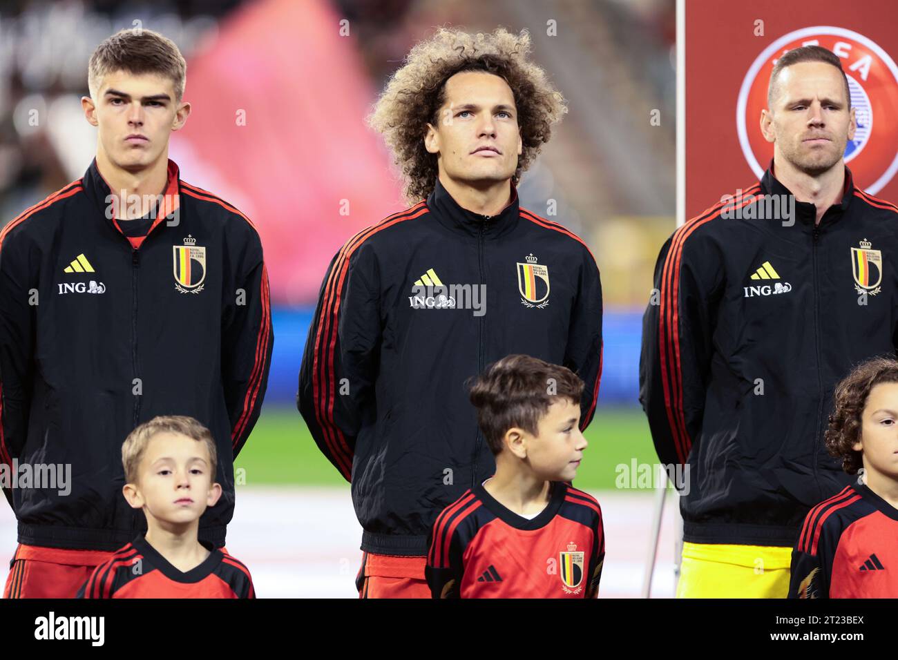 Football, UEFA Euro Qualifier, Belgium. , . Sweden:Charles De Ketelaere ...