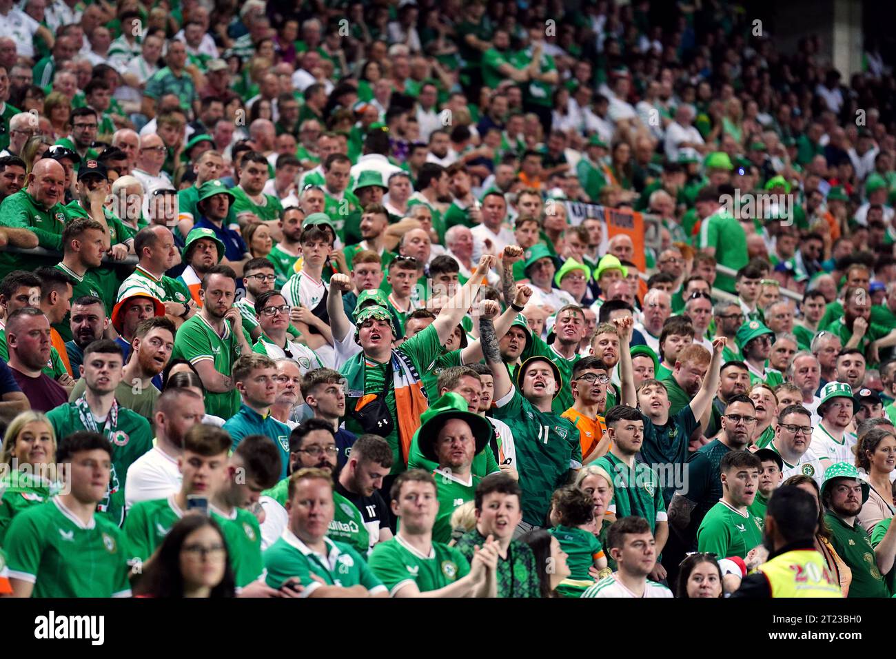 Republic of Ireland fans during the UEFA Euro 2024 Qualifying Group B ...