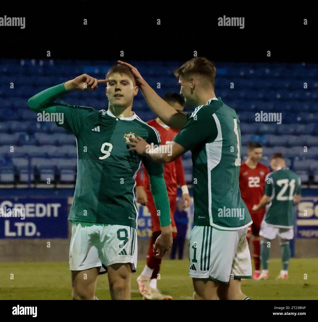 Mourneview Park, Lurgan, Northern Ireland, UK. 16th Oct 2023. UEFA U21 ...