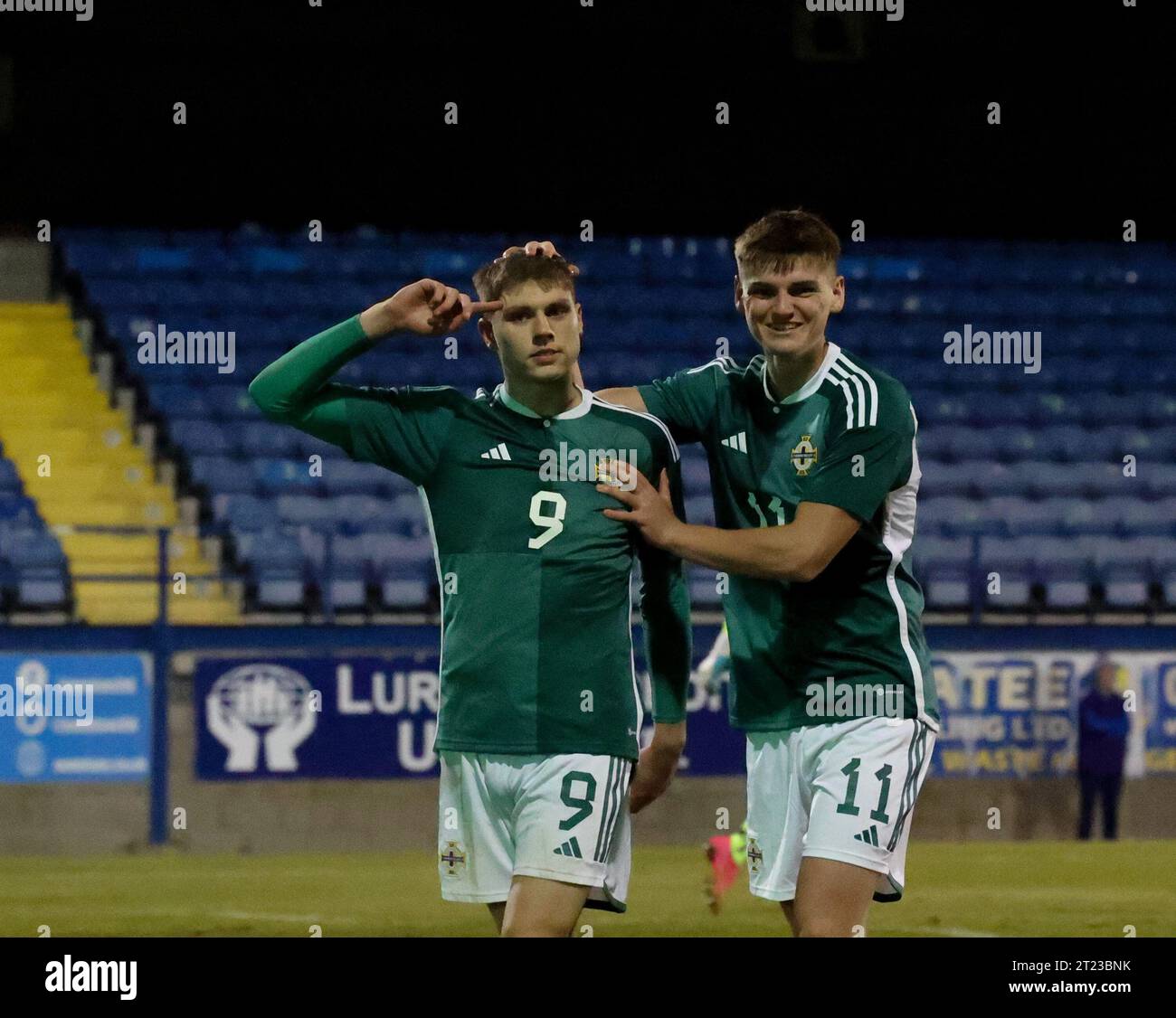 Mourneview Park, Lurgan, Northern Ireland, UK. 16th Oct 2023. UEFA U21 ...