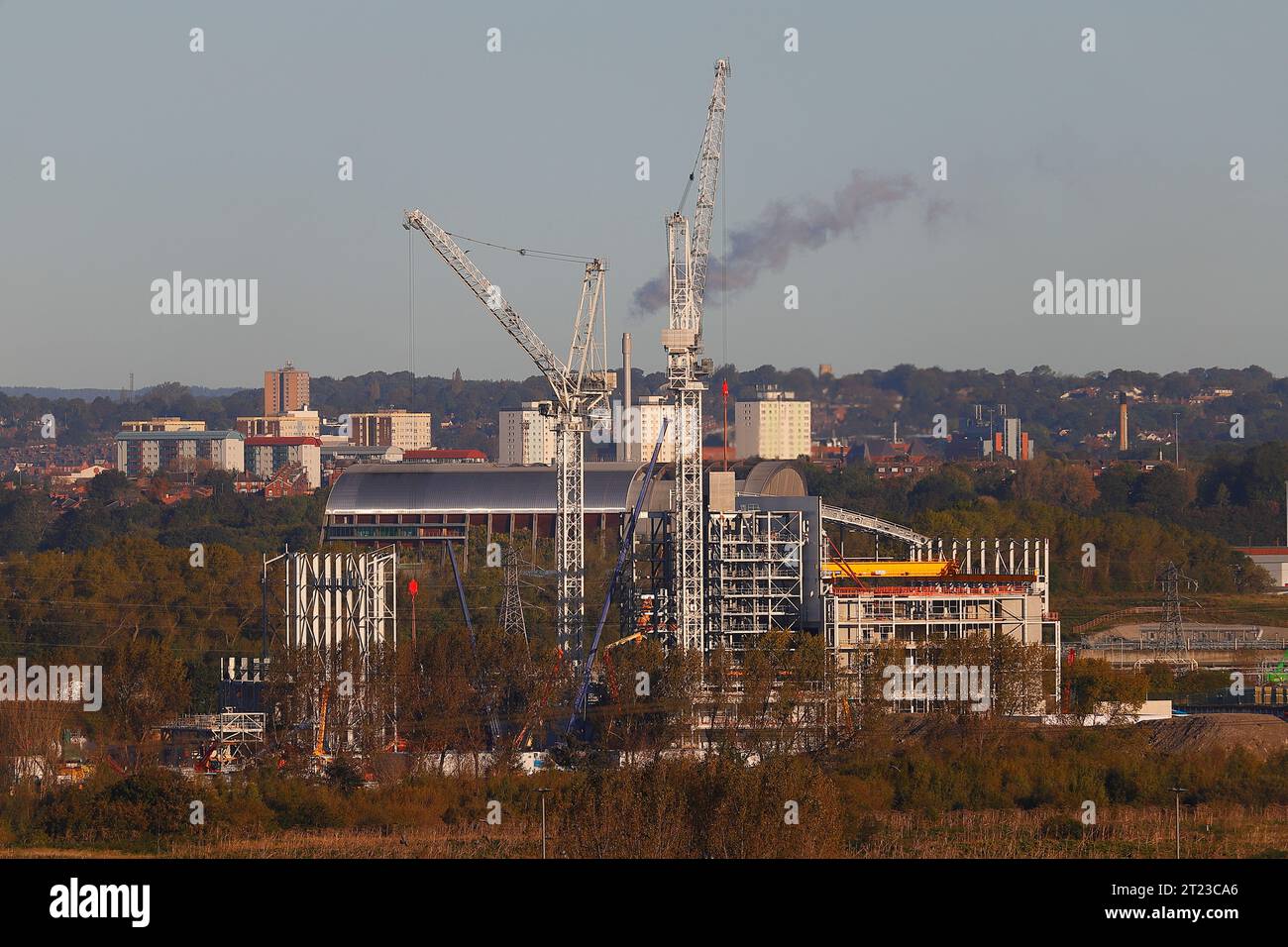 Enfinum energy from waste power plant under construction at Skelton ...