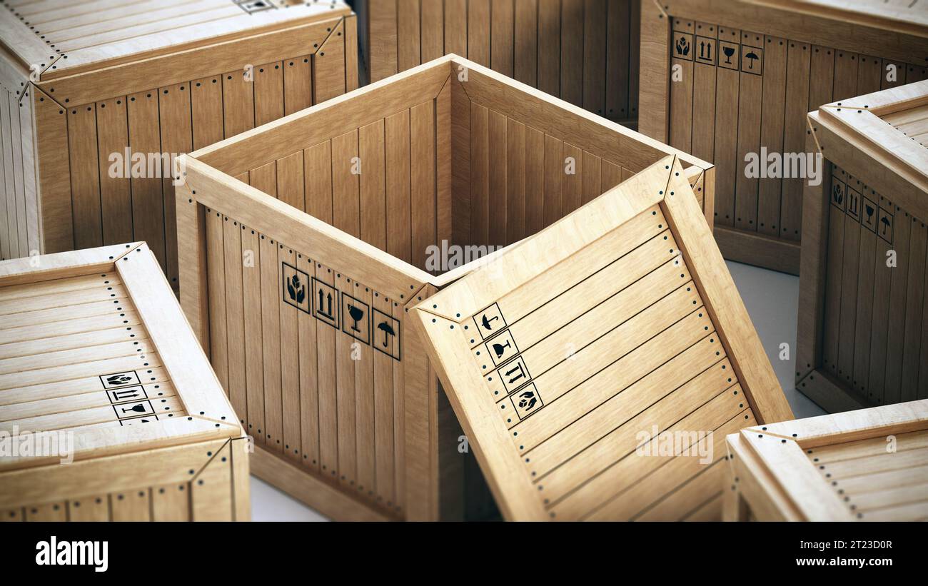 Transport crates hi-res stock photography and images - Alamy