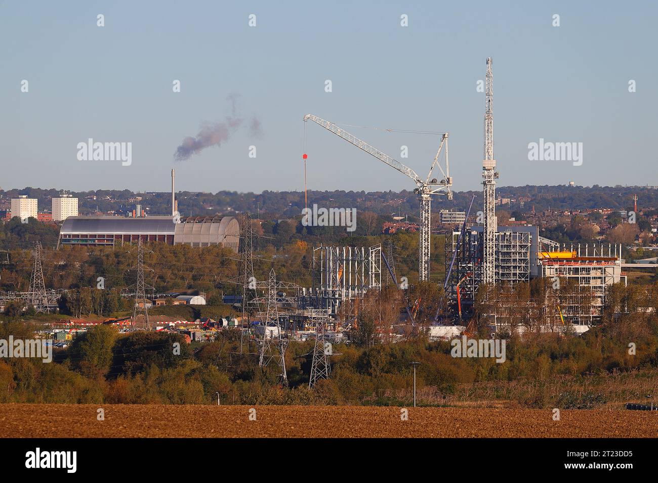 Enfinum energy from waste power plant under construction at Skelton ...