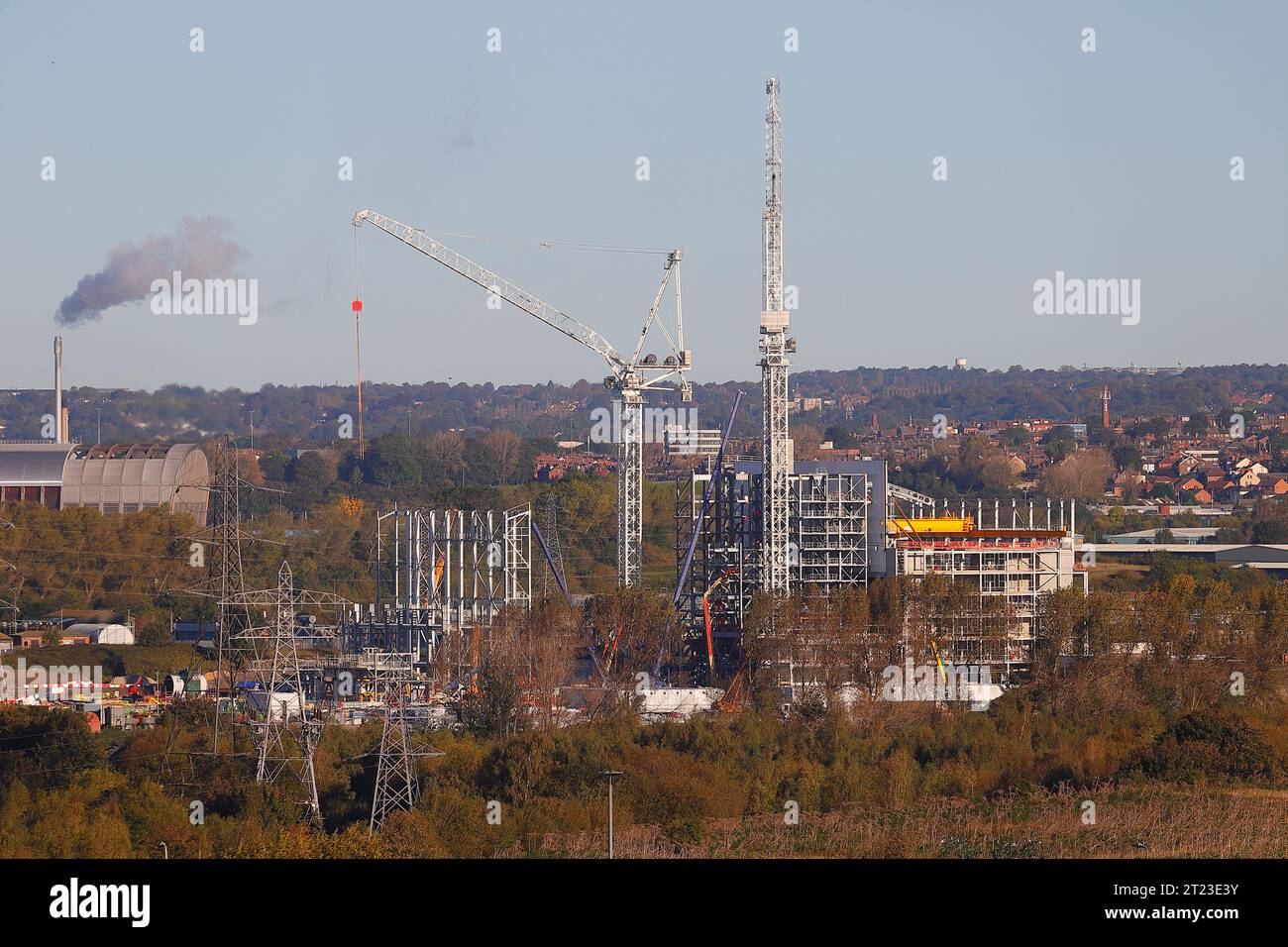 Enfinum energy from waste power plant under construction at Skelton ...