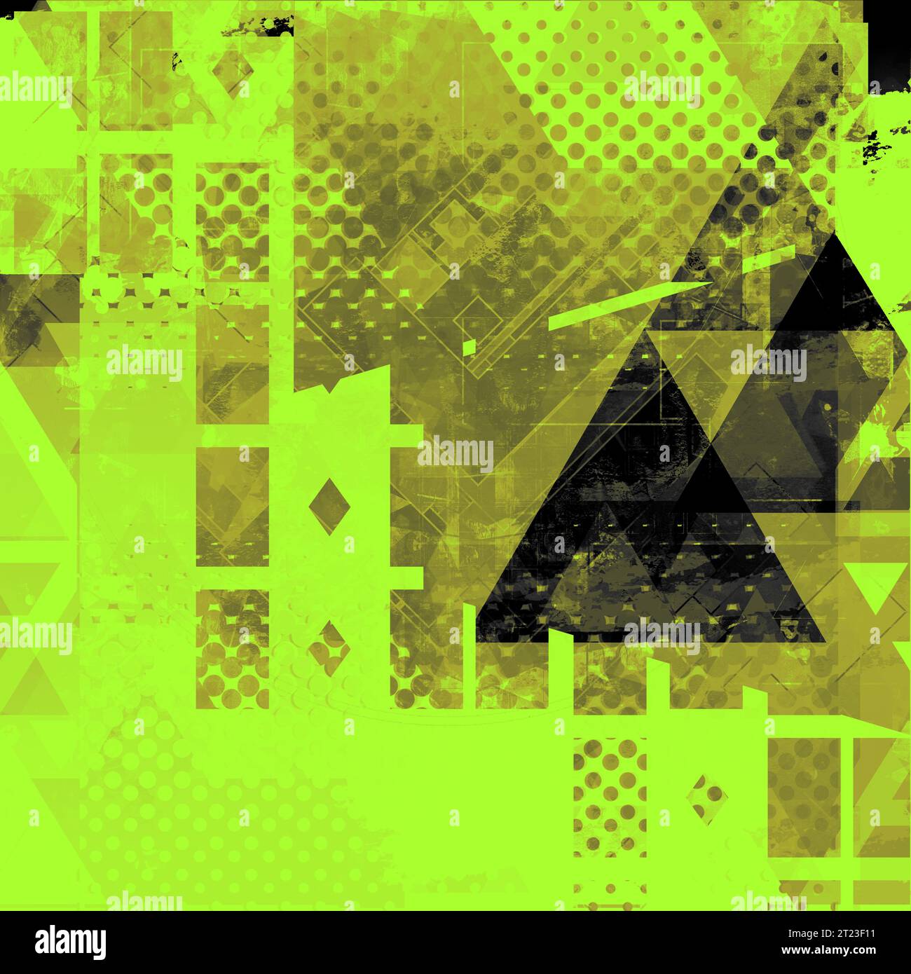 Abstract art of geometric shapes green hi-res stock photography and ...