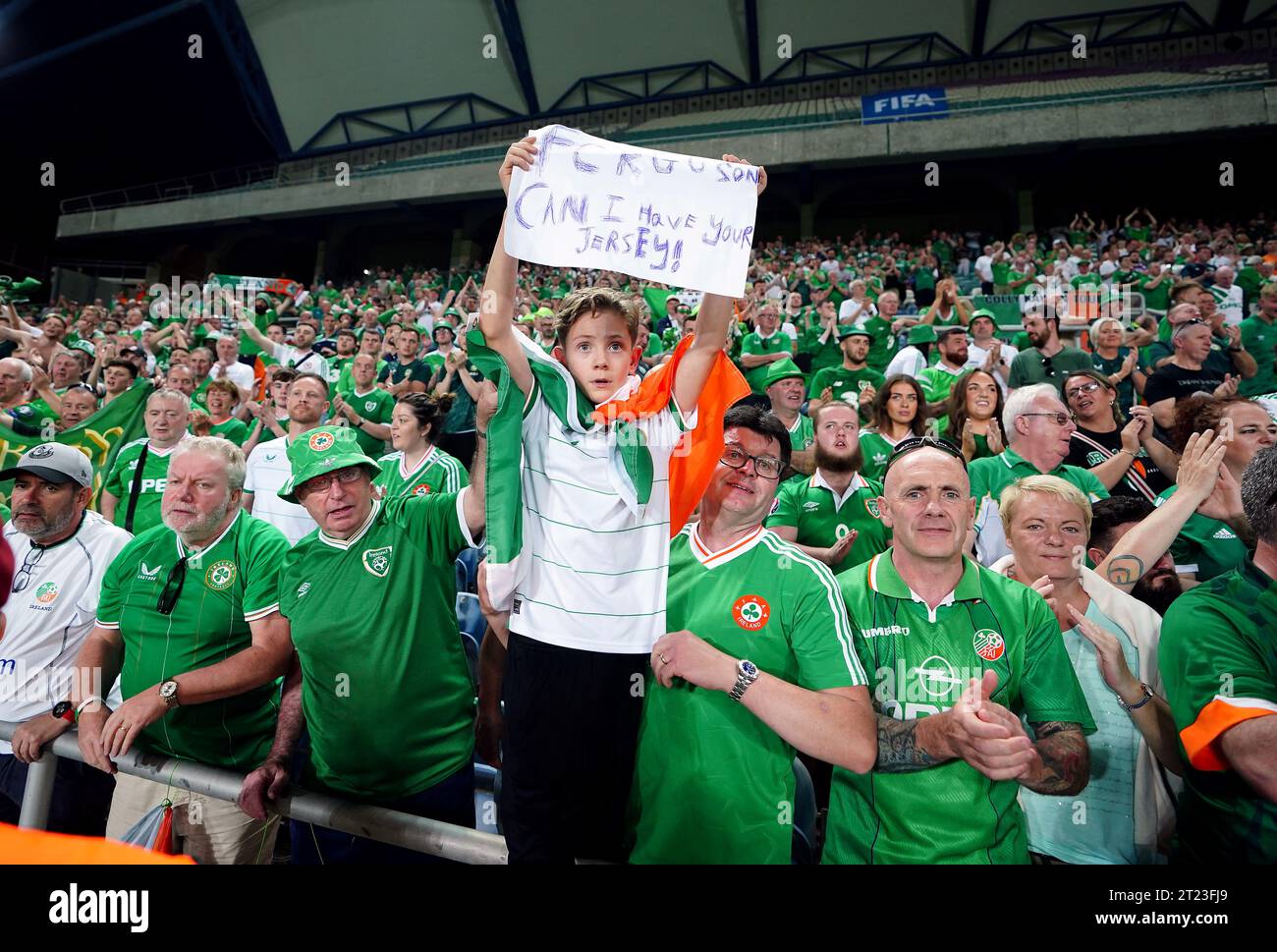Republic of Ireland fans during the UEFA Euro 2024 Qualifying Group B ...
