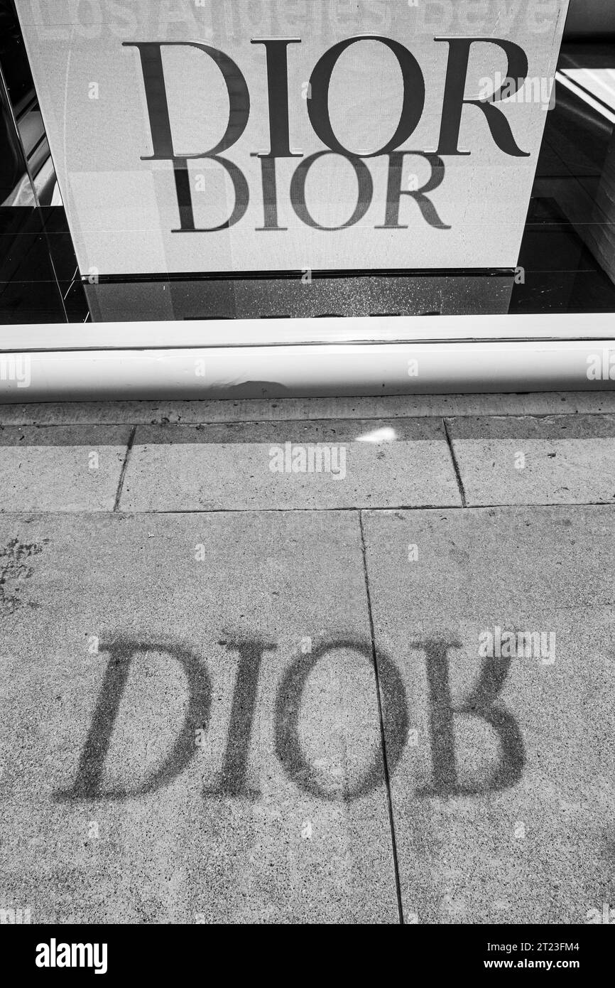 Dior store window, Beverly Hills, Los Angeles, California, United ...