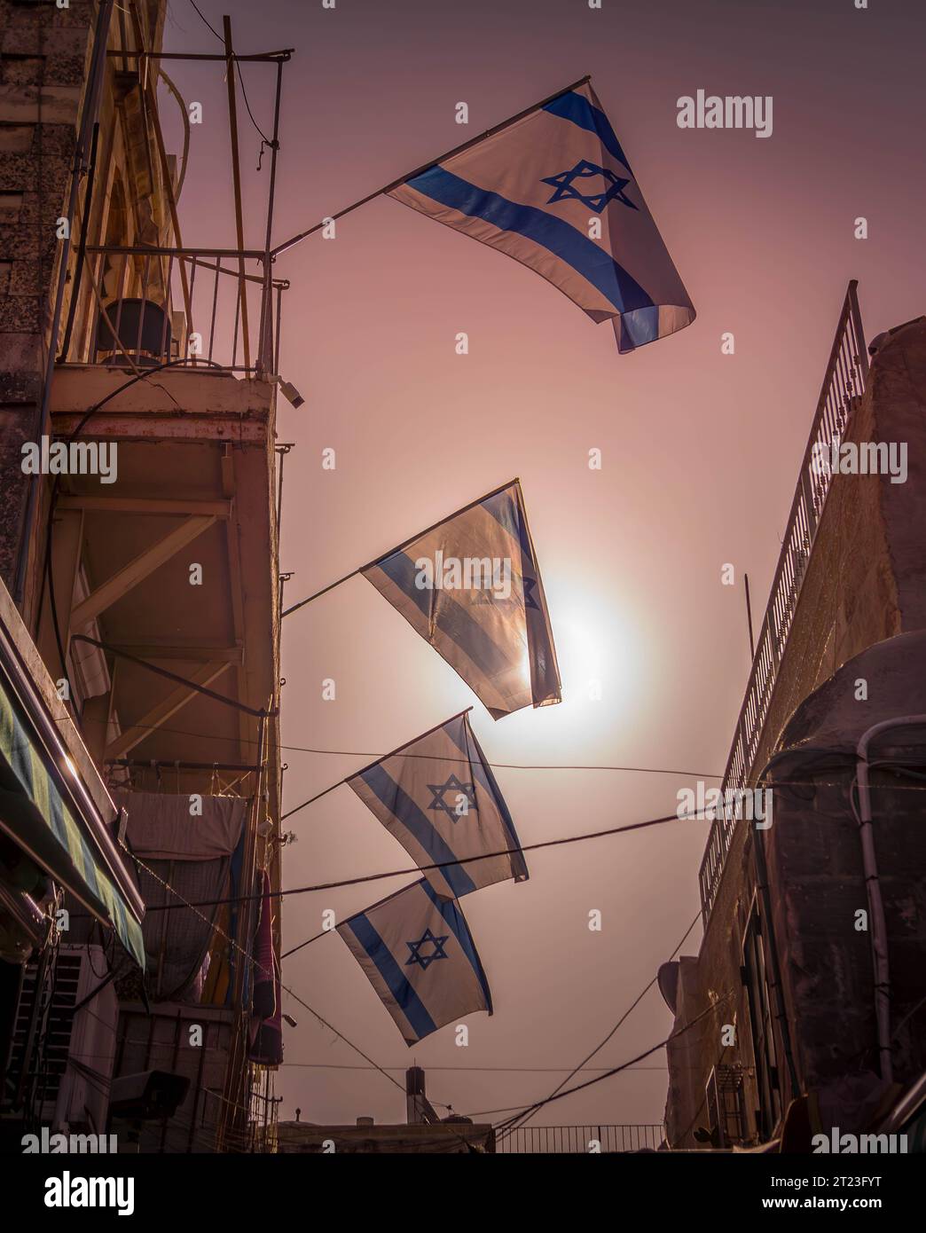 Jerusalem flag hi-res stock photography and images - Alamy