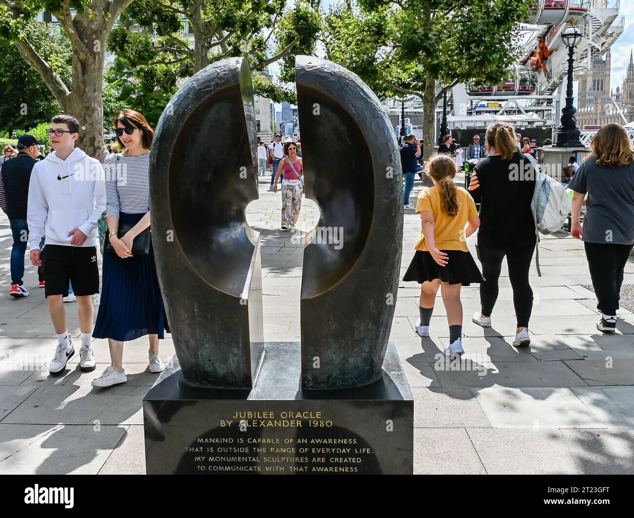 Jubilee Oracle by Alexander 1980, at the Jubilee garden, London. A ...