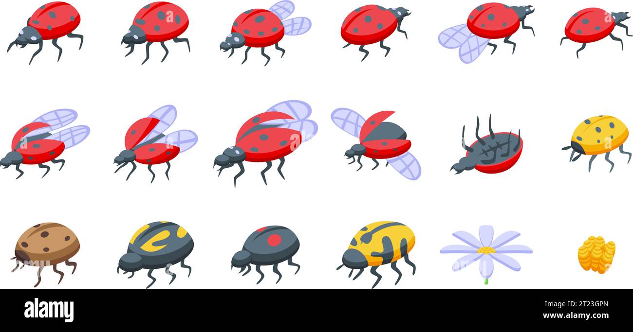 Tiny garden visitor Stock Vector Images - Alamy