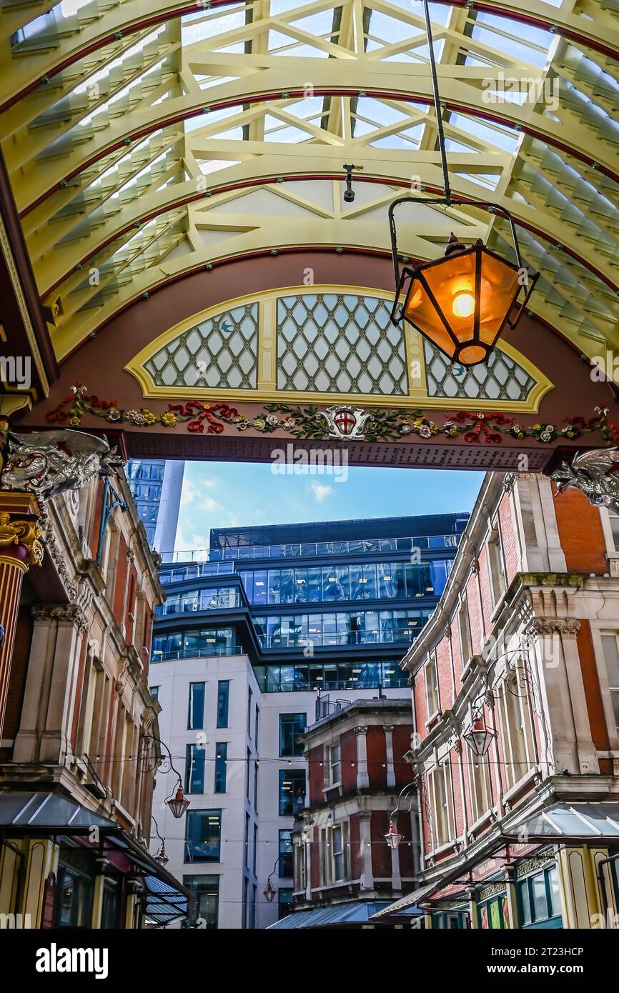 Inside London's amazing Leadenhall Market, London Stock Photo - Alamy