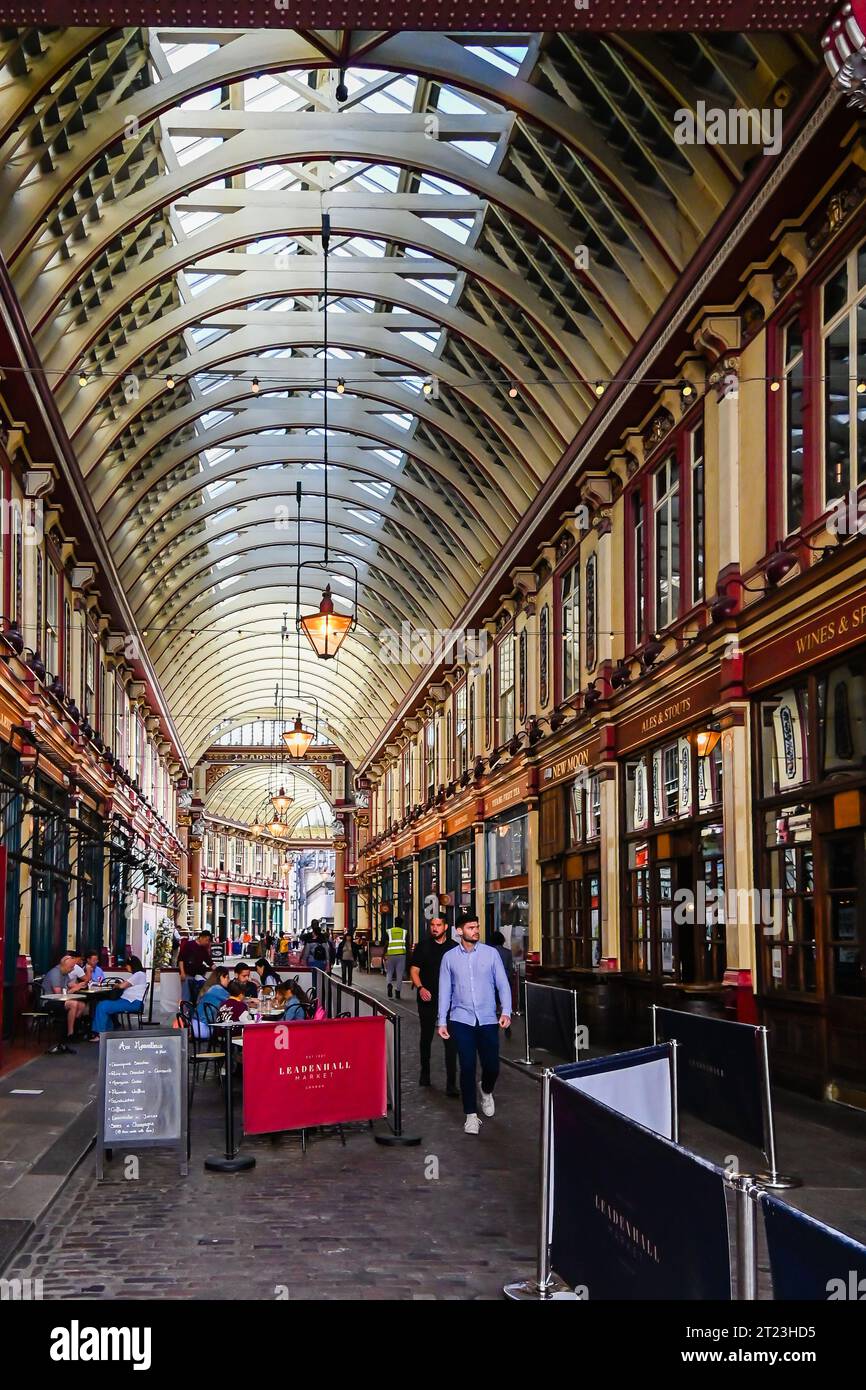 Inside London's amazing Leadenhall Market, London Stock Photo - Alamy