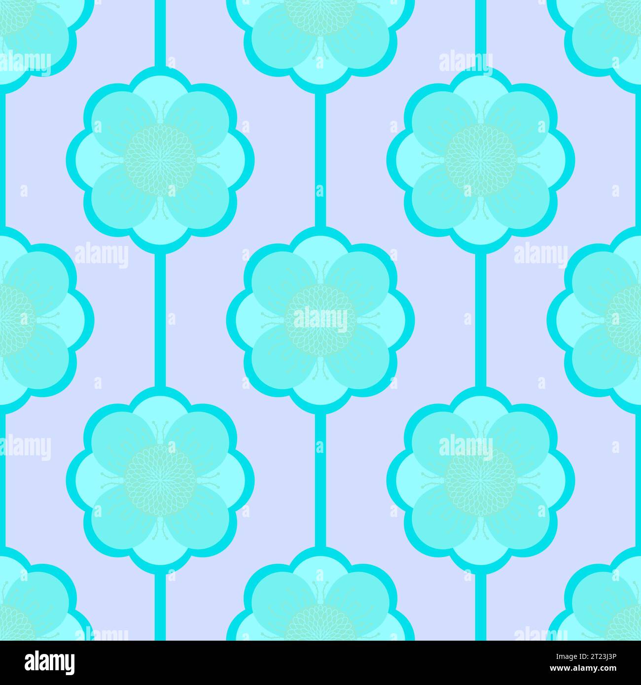Retro flower seamless geometric ethnic flora pattern for wrapping paper ...