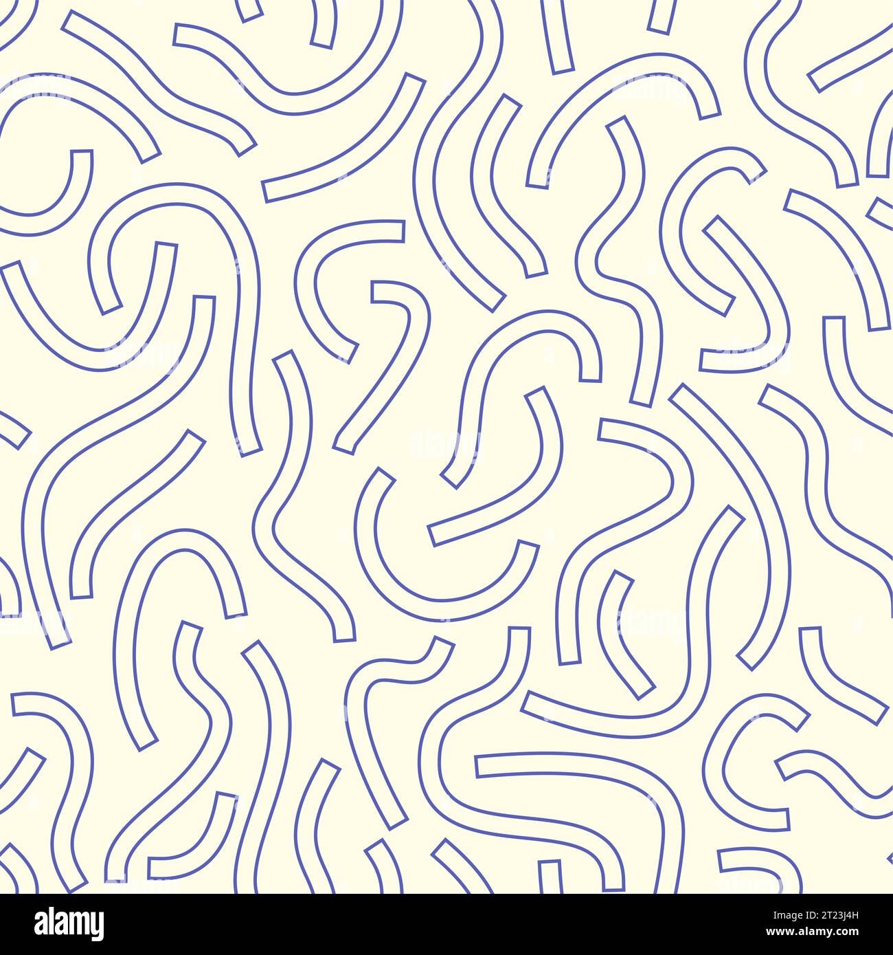 Blue outline curved lines isolated on white background. Outline ...