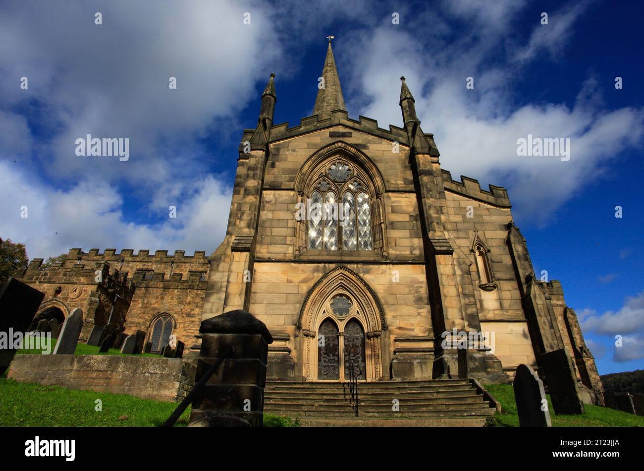 All Saints Parish church, Bakewell Stock Photo - Alamy