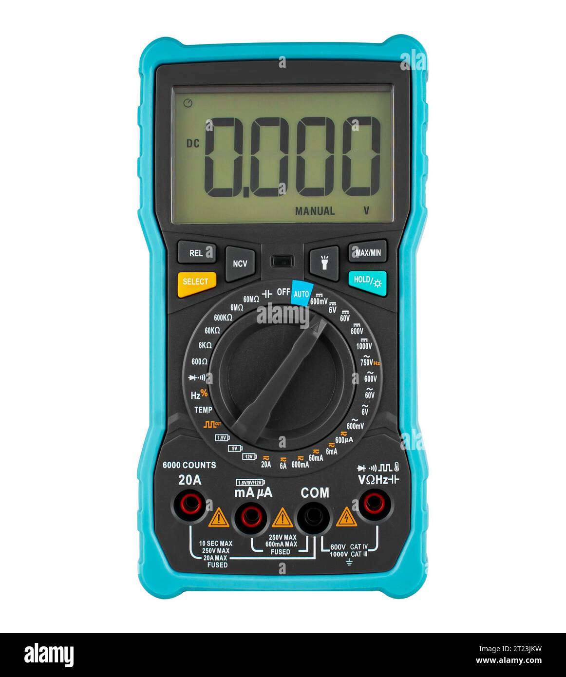 Multimeters, measuring instrument on white background in insulation ...