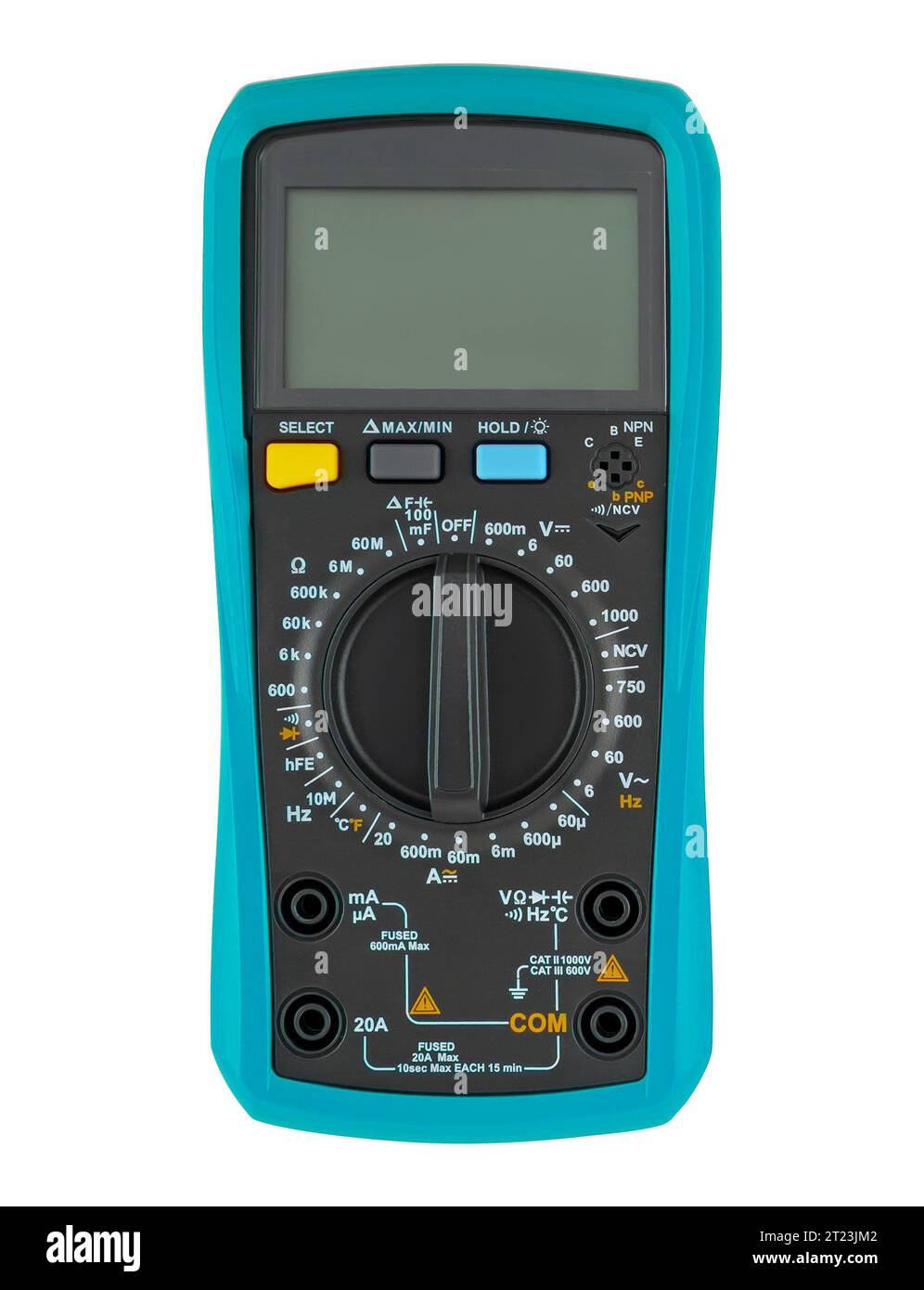 Multimeters, measuring instrument on white background in insulation ...