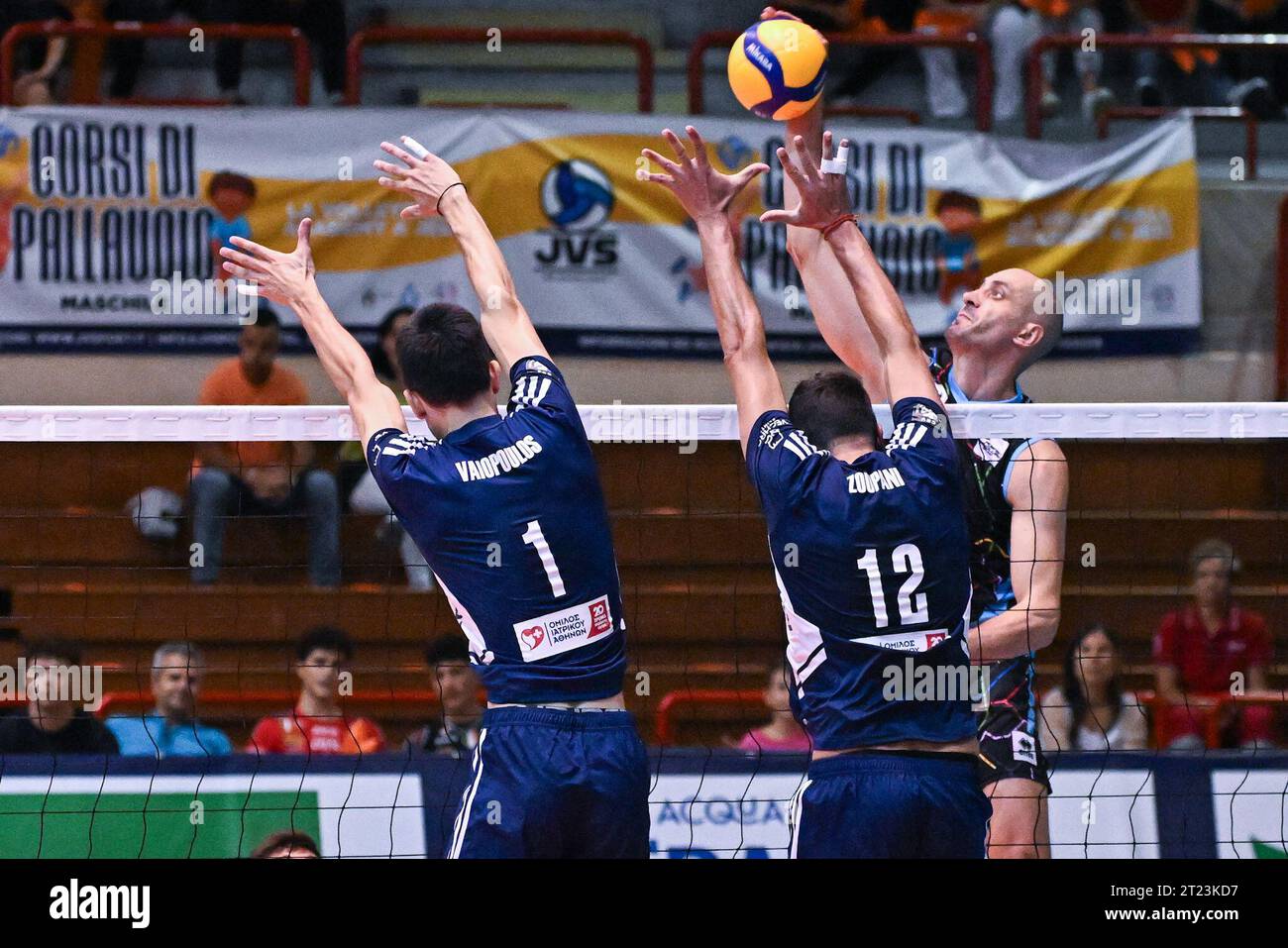Jesi, Italy. 15th Oct, 2023. Spike of Matey Kaziyski during Final 3rd ...