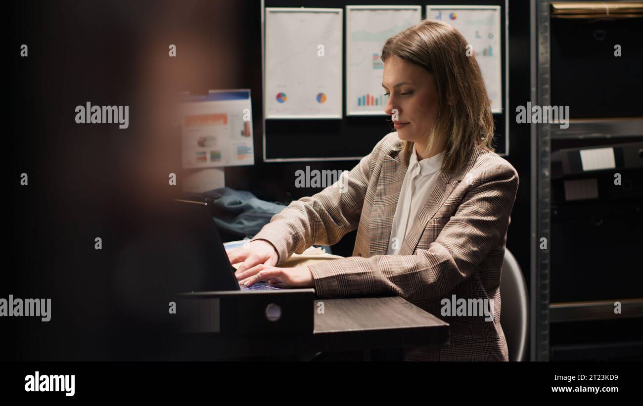 Private detective stands walks out hi-res stock photography and images ...