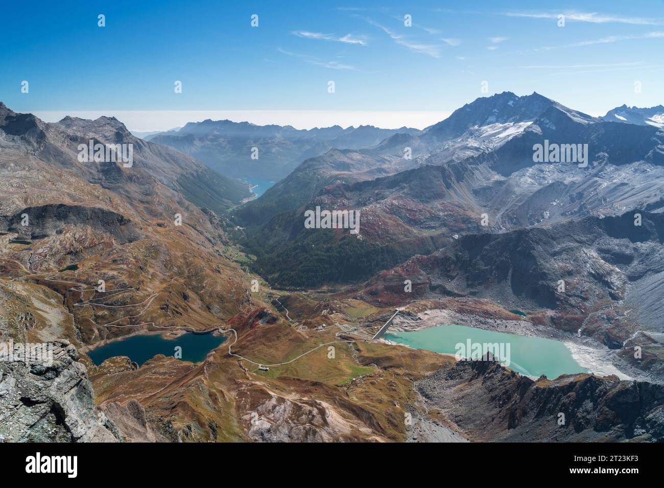 Orco Valley view, Ceresole Reale, Serrù and Agnel Lakes, Levanne ...