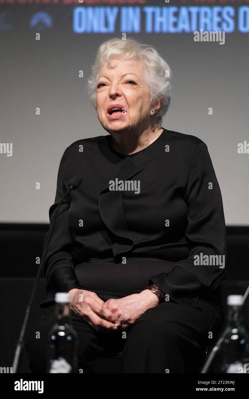London, UK. 16th Oct, 2023. Thelma Schoonmaker photographed during Mark ...