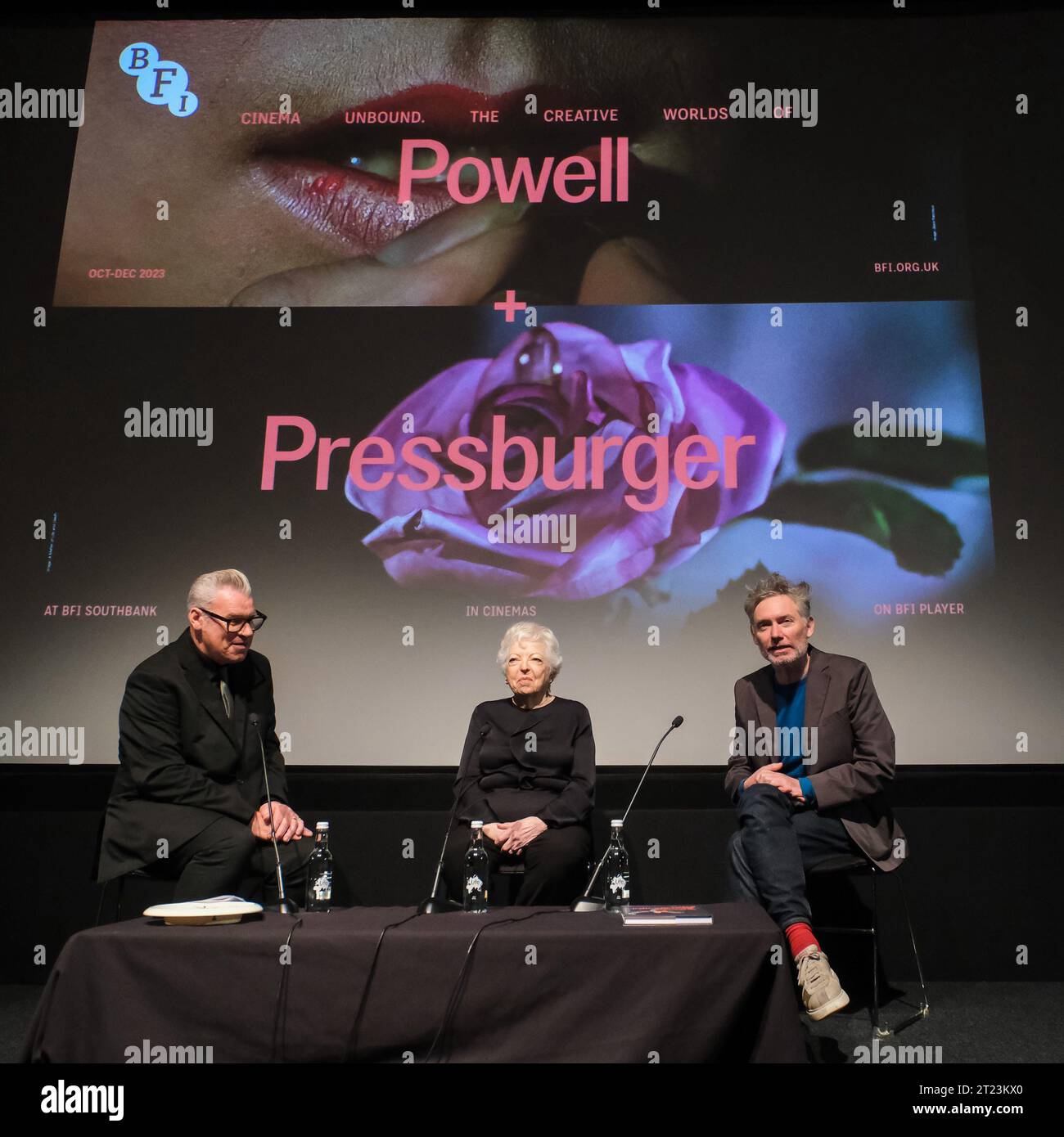 London, UK. 16th Oct, 2023. Mark Kermode, Thelma Schoonmaker and Kevin ...