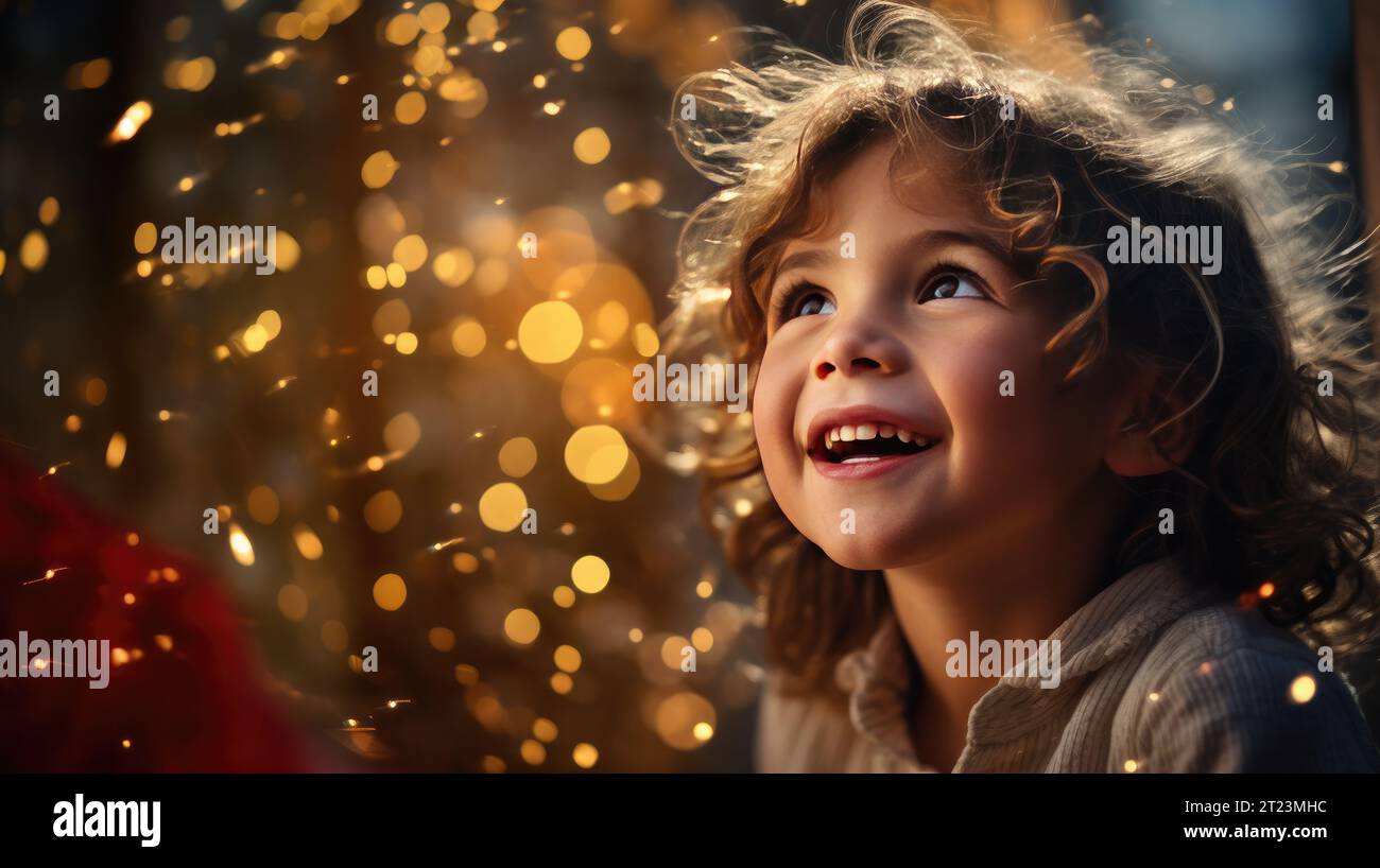 Kid looking up sunny day clouds hi-res stock photography and images - Alamy