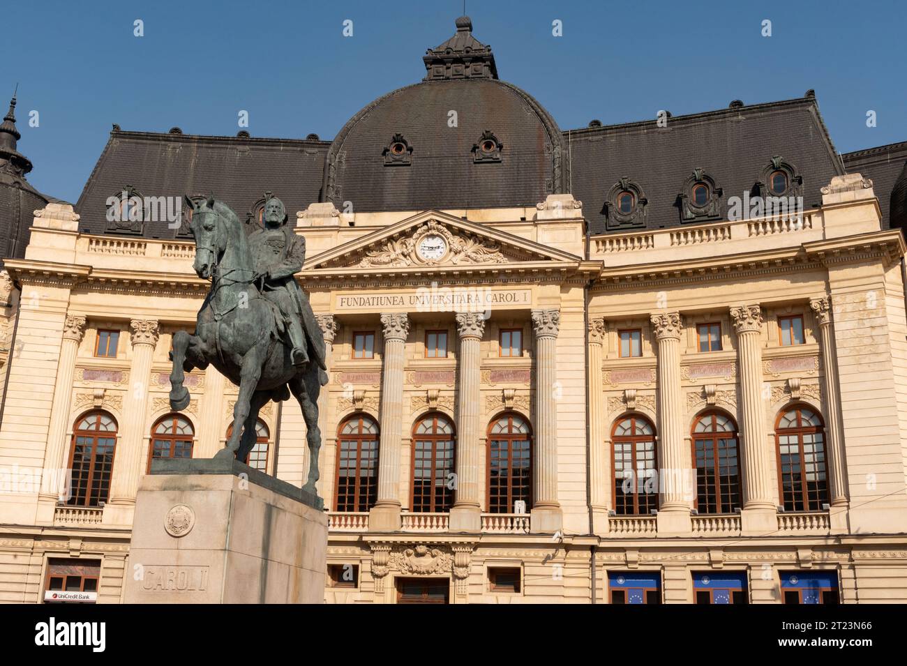 Bucharest, Romania. October 29th 2023. The Carol I Central University ...