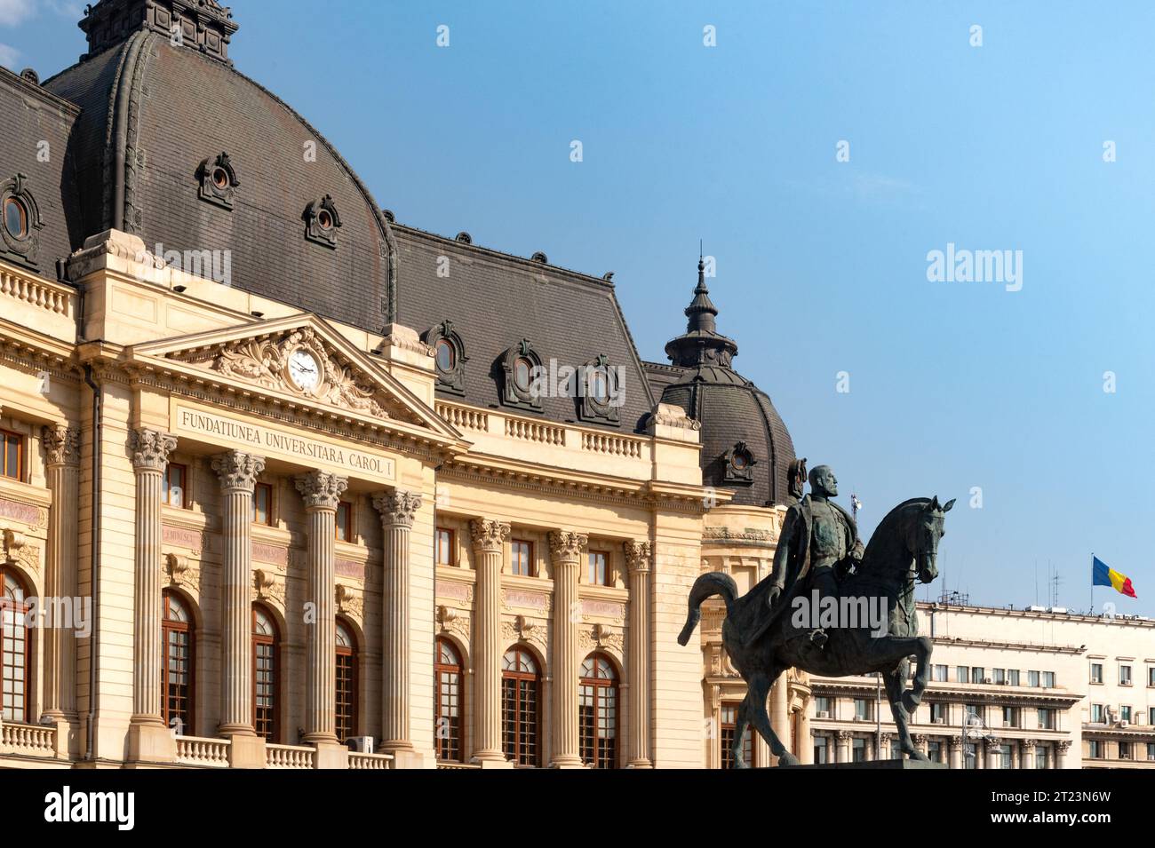 Bucharest, Romania. October 29th 2023. The Carol I Central University ...