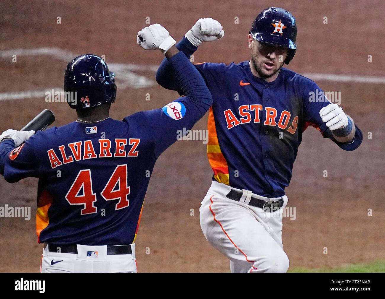 Houston, United States. 16th Oct, 2023. Houston Astros Alex Bregman is ...