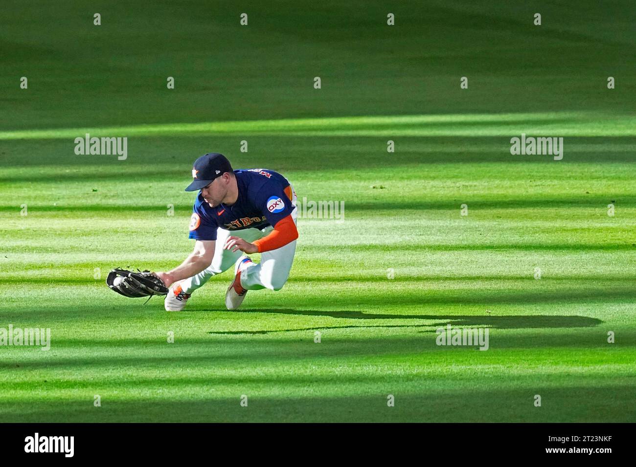 Houston, United States. 16th Oct, 2023. Houston Astros center fielder ...