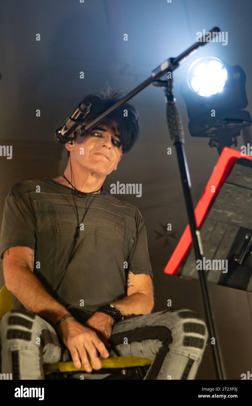 London, United Kingdom. 16th October 2023. Gary Numan performs an ...