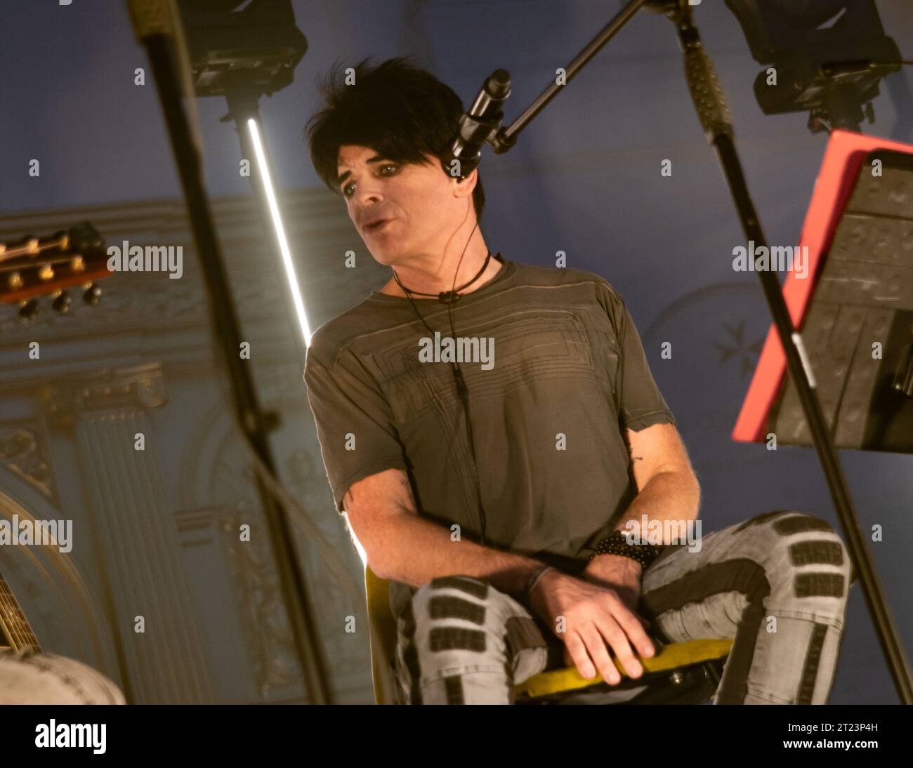 London, United Kingdom. 16th October 2023. Gary Numan performs an ...