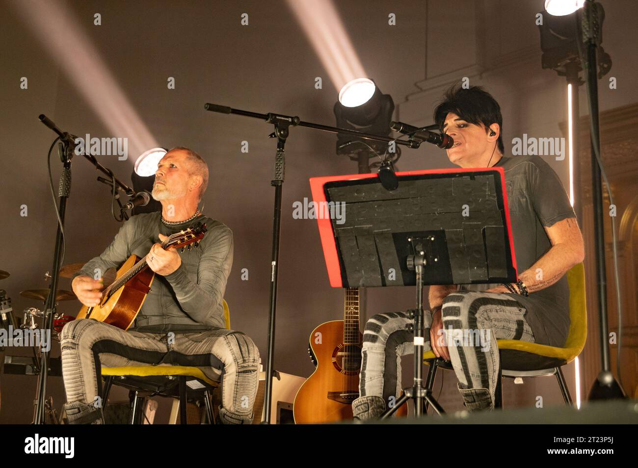 London, United Kingdom. 16th October 2023. Gary Numan performs an ...