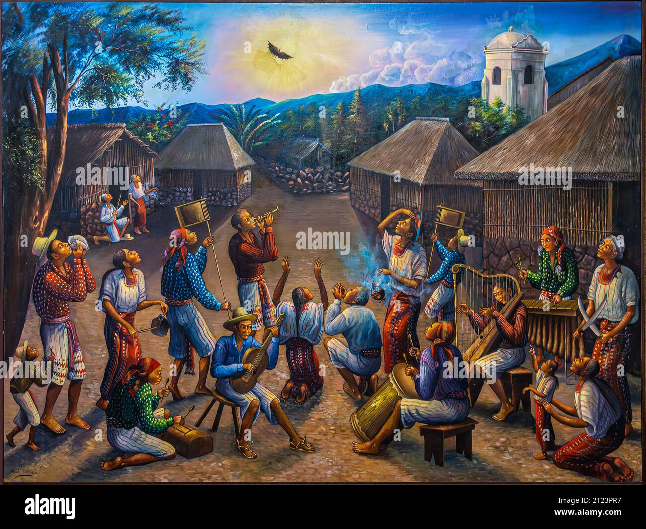 Guatemala, La Antigua - July 20, 2023: Finca La Azotea museums. Winged ...