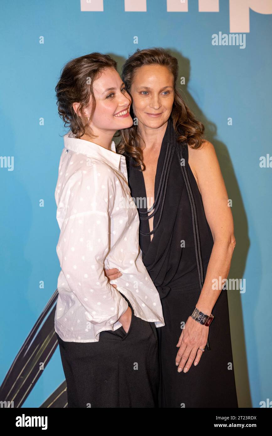 Cannes, France, October 16 2023, Dominique Devenport (actress) and ...