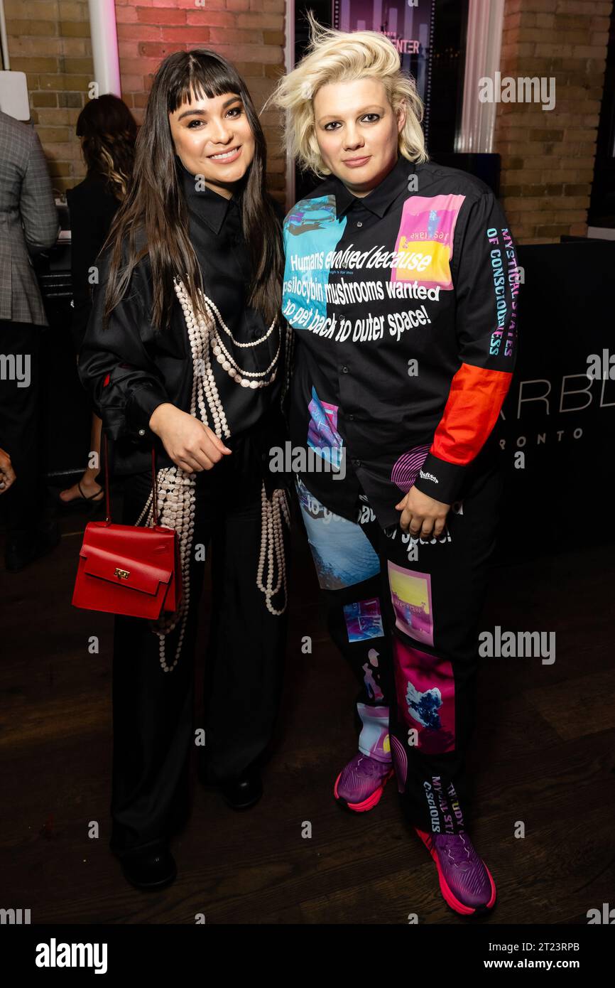 The cast of "Backspot" premiere party at the Cinema Center at Marbl ...