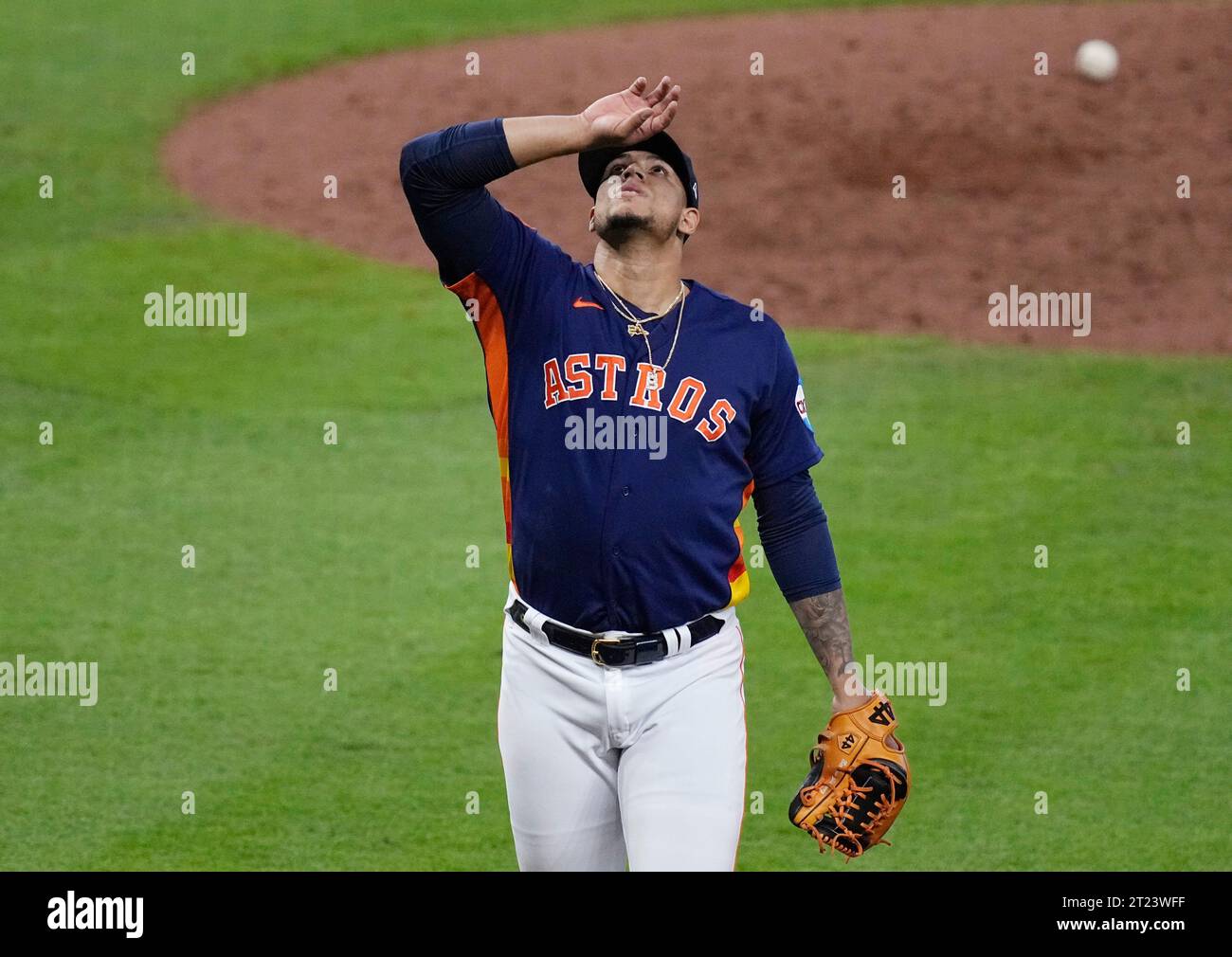 Houston, United States. 16th Oct, 2023. Houston Astros relief pitcher ...
