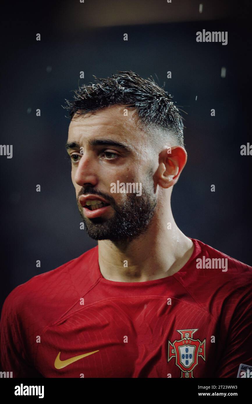 Bruno Fernandes during UEFA Euro 2024 qualifying game between national ...