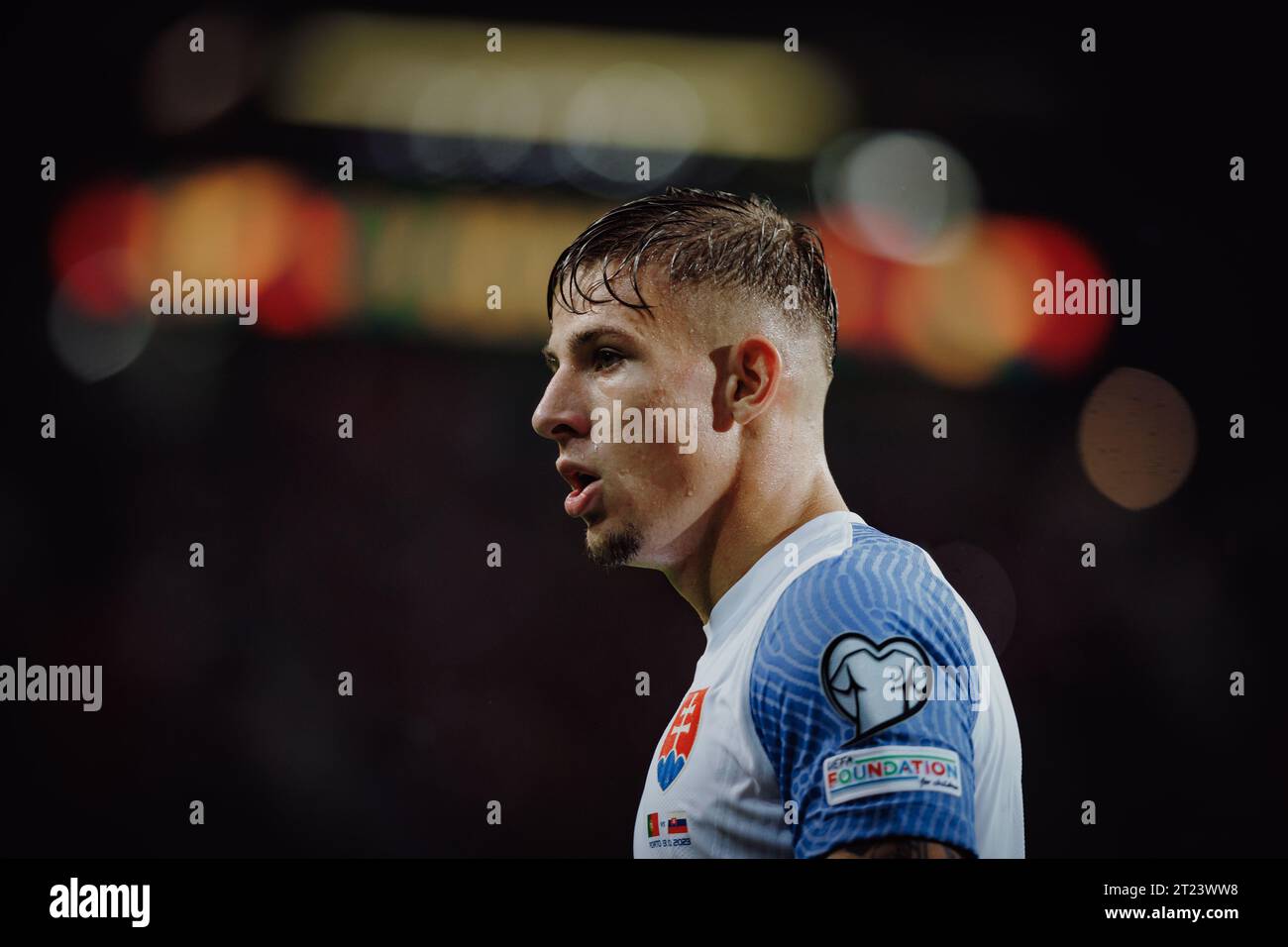 Tomas Suslov during UEFA Euro 2024 qualifying game between national ...