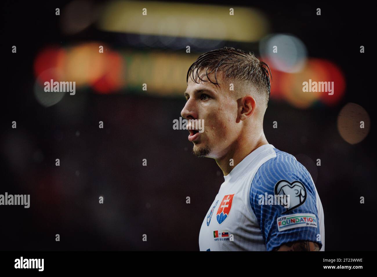 Tomas Suslov during UEFA Euro 2024 qualifying game between national ...