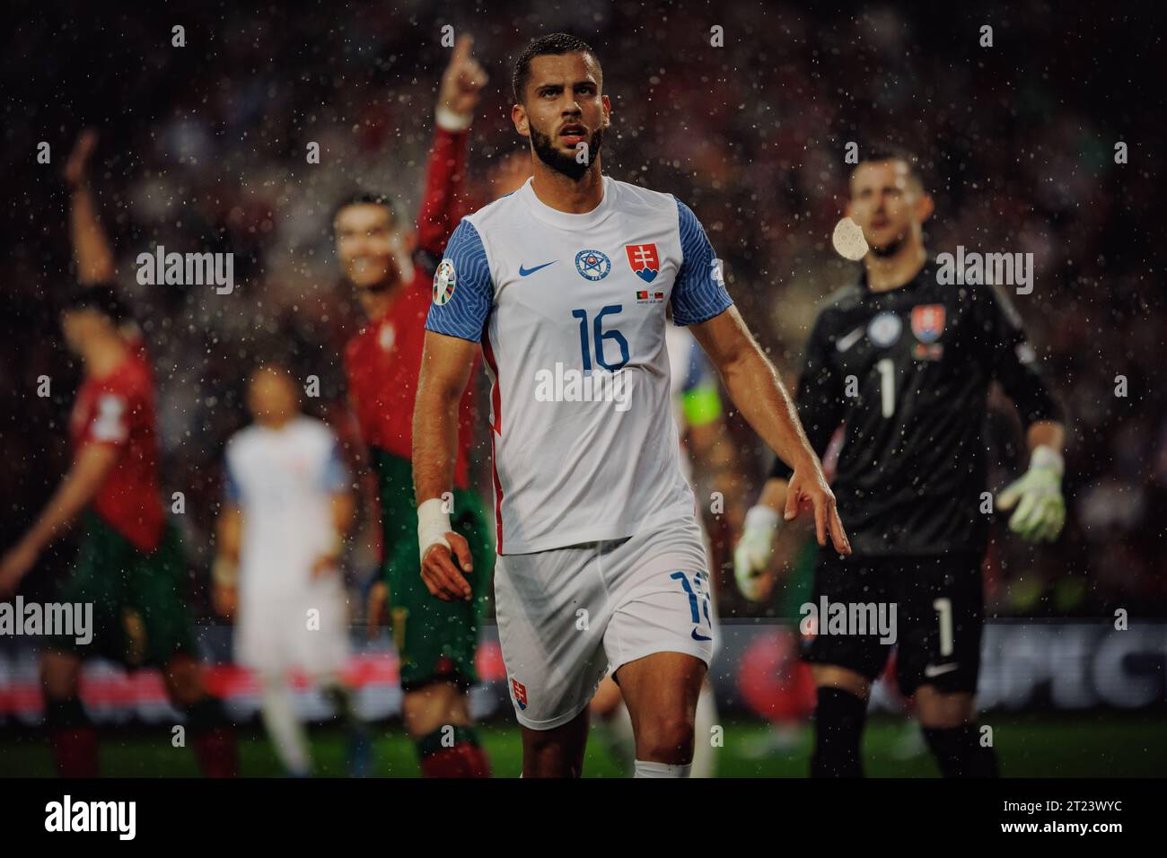 David Hancko during UEFA Euro 2024 qualifying game between national ...
