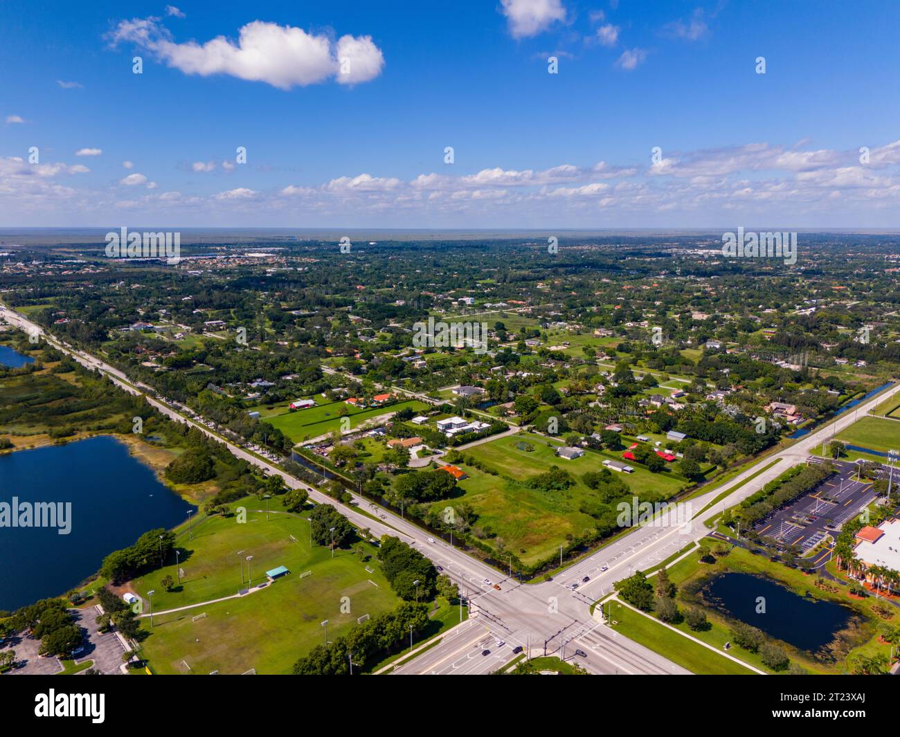 Aerial photo Southwest Ranches Florida Stock Photo - Alamy