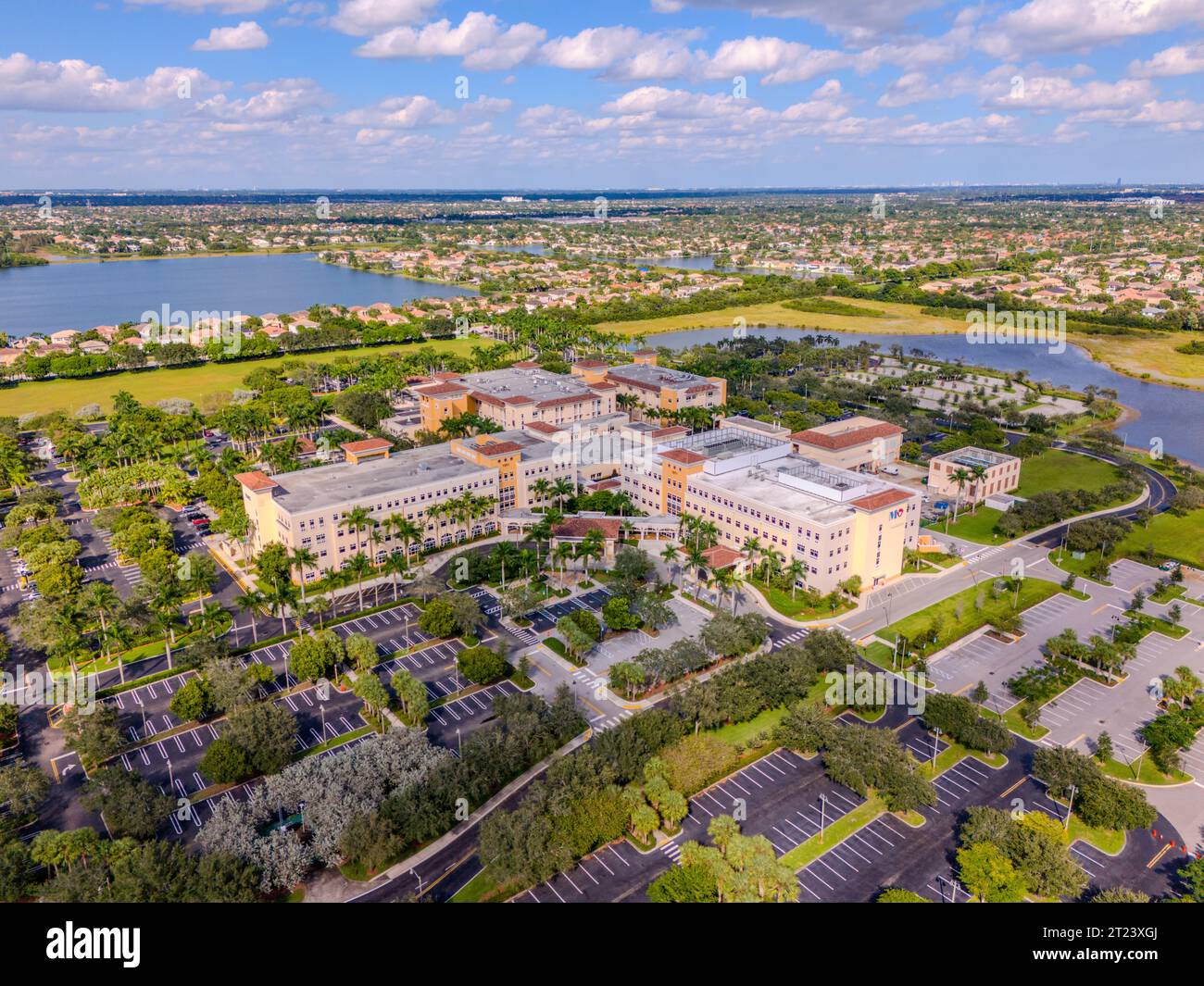 Miramar, FL, USA - October 15, 2023: Aerial photo Memorial Hospital ...